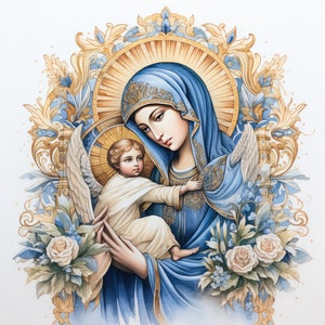 Our Lady of Perpetual Help Prints, 6 JPG Digital Download for Paper ...