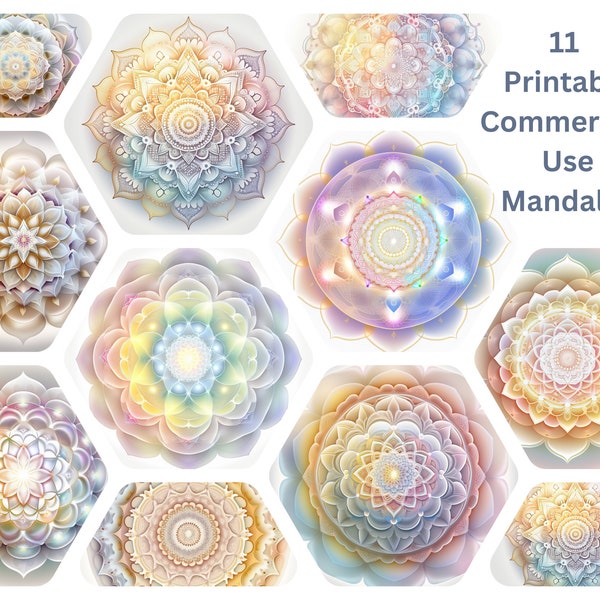 Watercolor Mandala - Etsy
