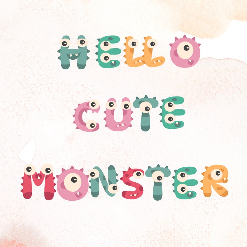 Monster Alphabet Svg,nursury Alphabet Printable,alphabet Letter Clipart ...