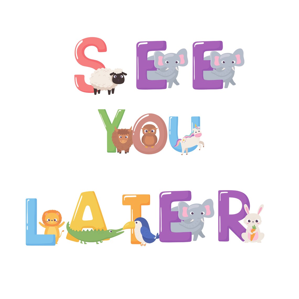 Alphabet Animal Clipart,animal Alphabet Svg,education Clipart,school ...