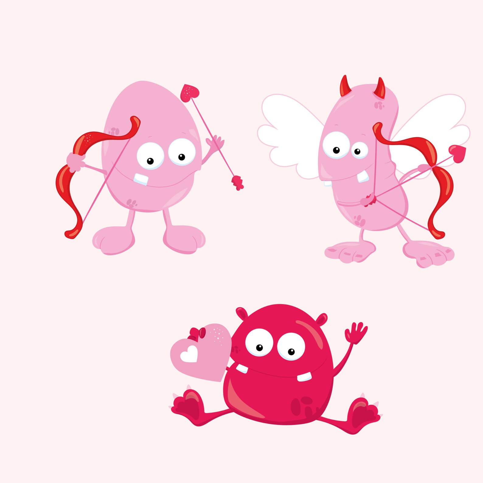 Love Monster Svg,monster Svg,valentine's Day Svg,valentine Monster ...