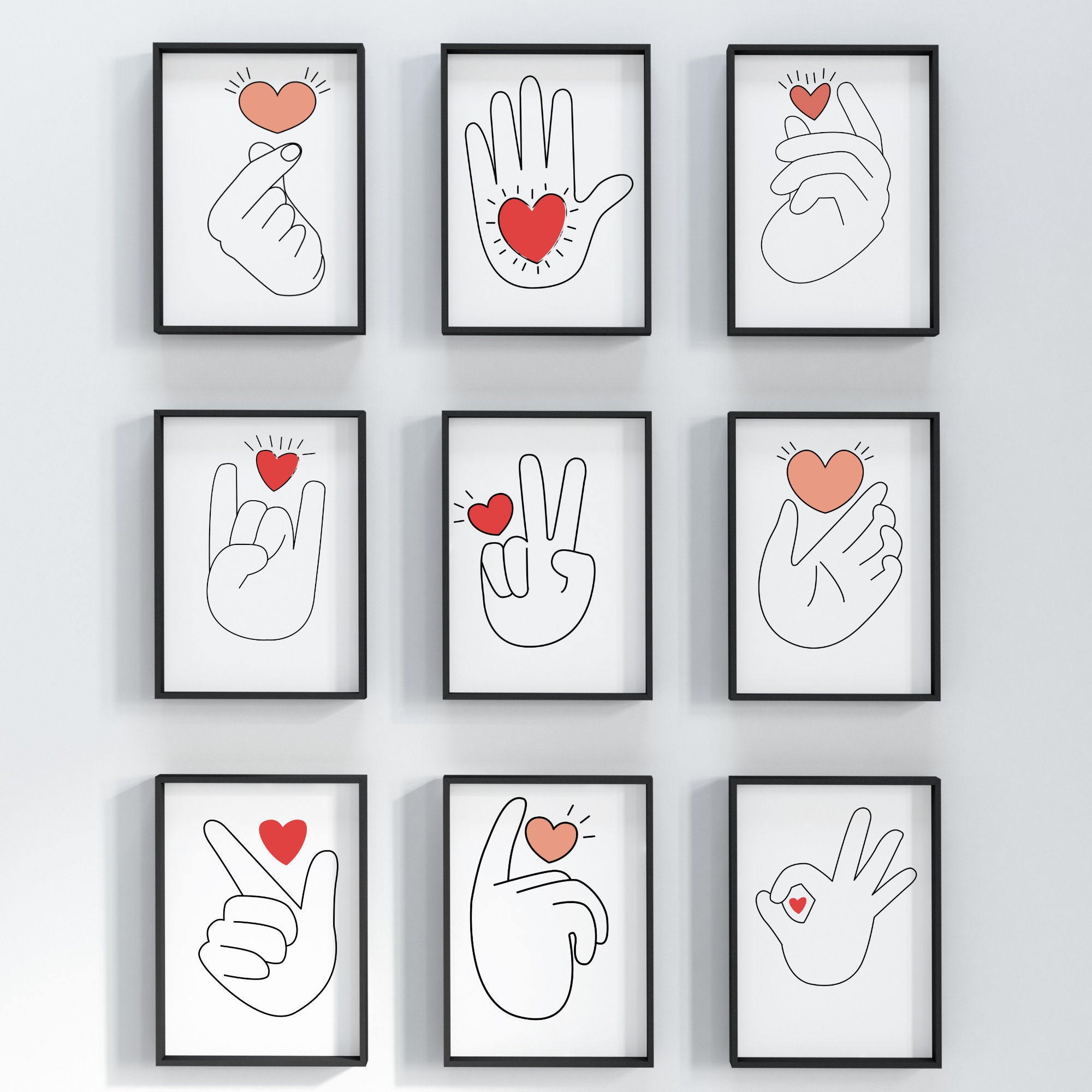 Hand One Line With Heart SVG for Cut File,holding Hands Svg.valentines ...