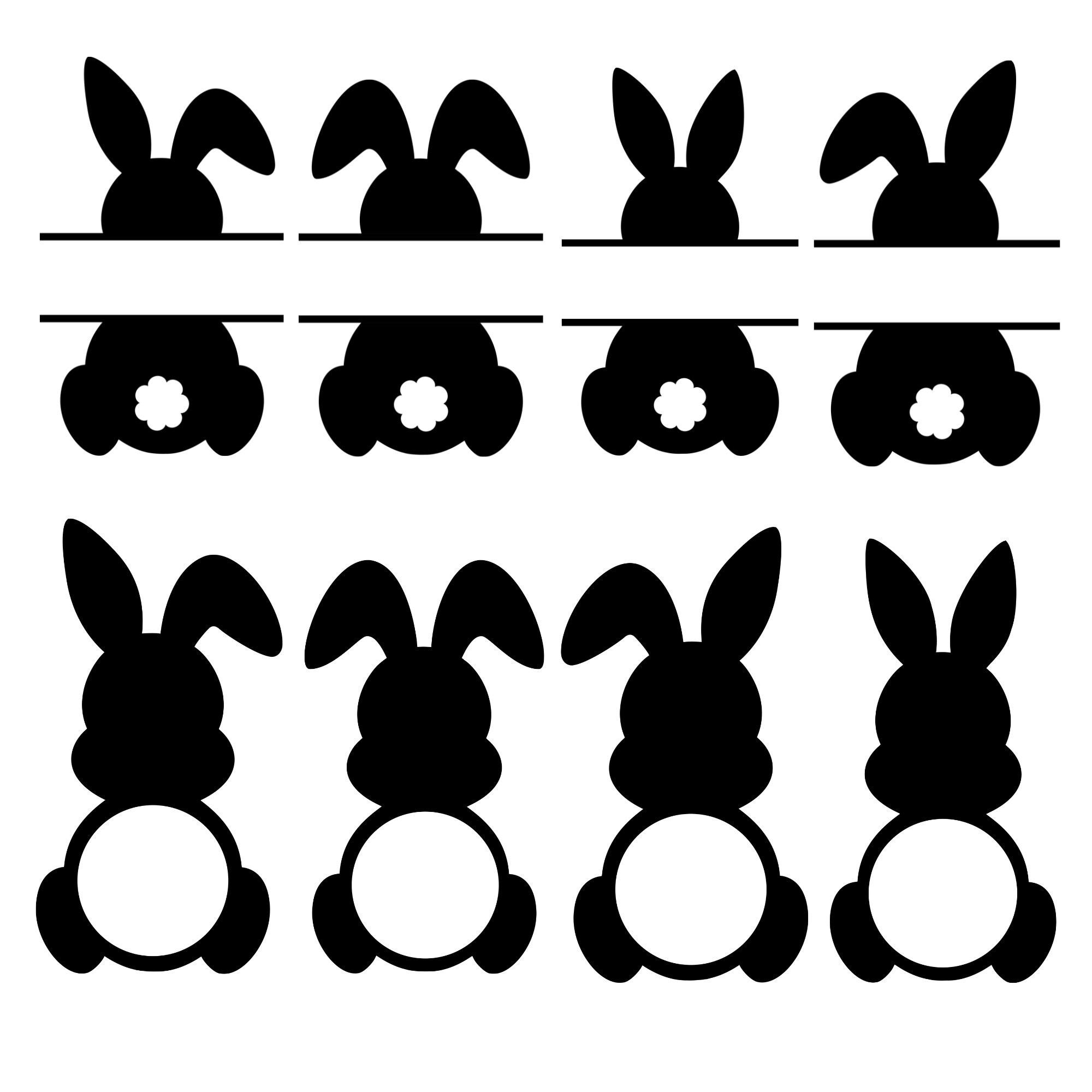 Easter Bunny Shape Svg,rabbit Dxf,easter Bunny,bunny Shape Svg,bunny ...