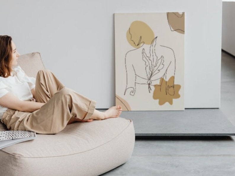 Minimalist Woman Body Backside Art Female Backside Line - Etsy