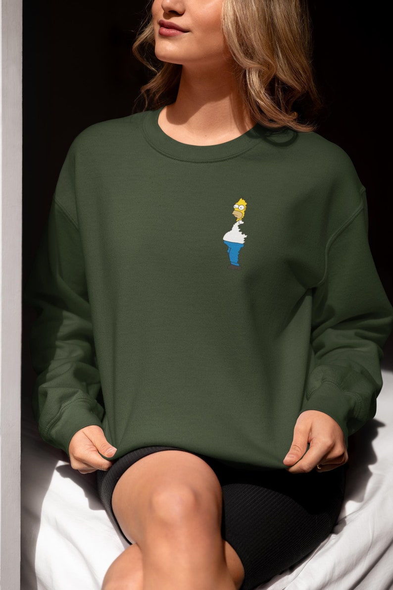 Homer Simpson Bush Exit Meme Unisex Sweatshirt, Homer Bush Goodbye ...