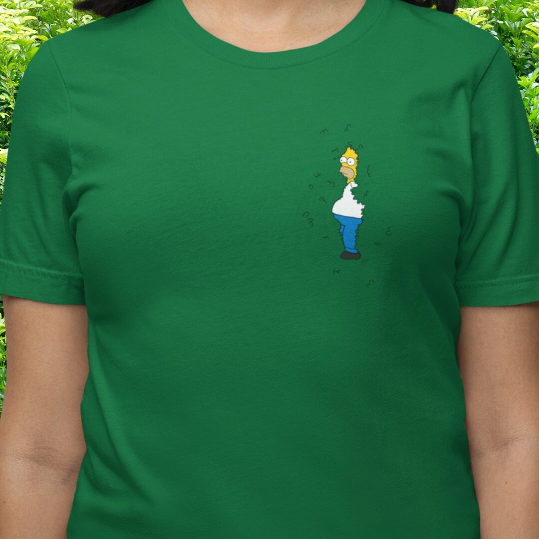 Homer Simpson Bush Exit Meme Unisex Tshirt, Homer in the Bushes Meme ... Homer Simpson Bush Exit Meme Unisex Tshirt, Homer in the Bushes Meme ...