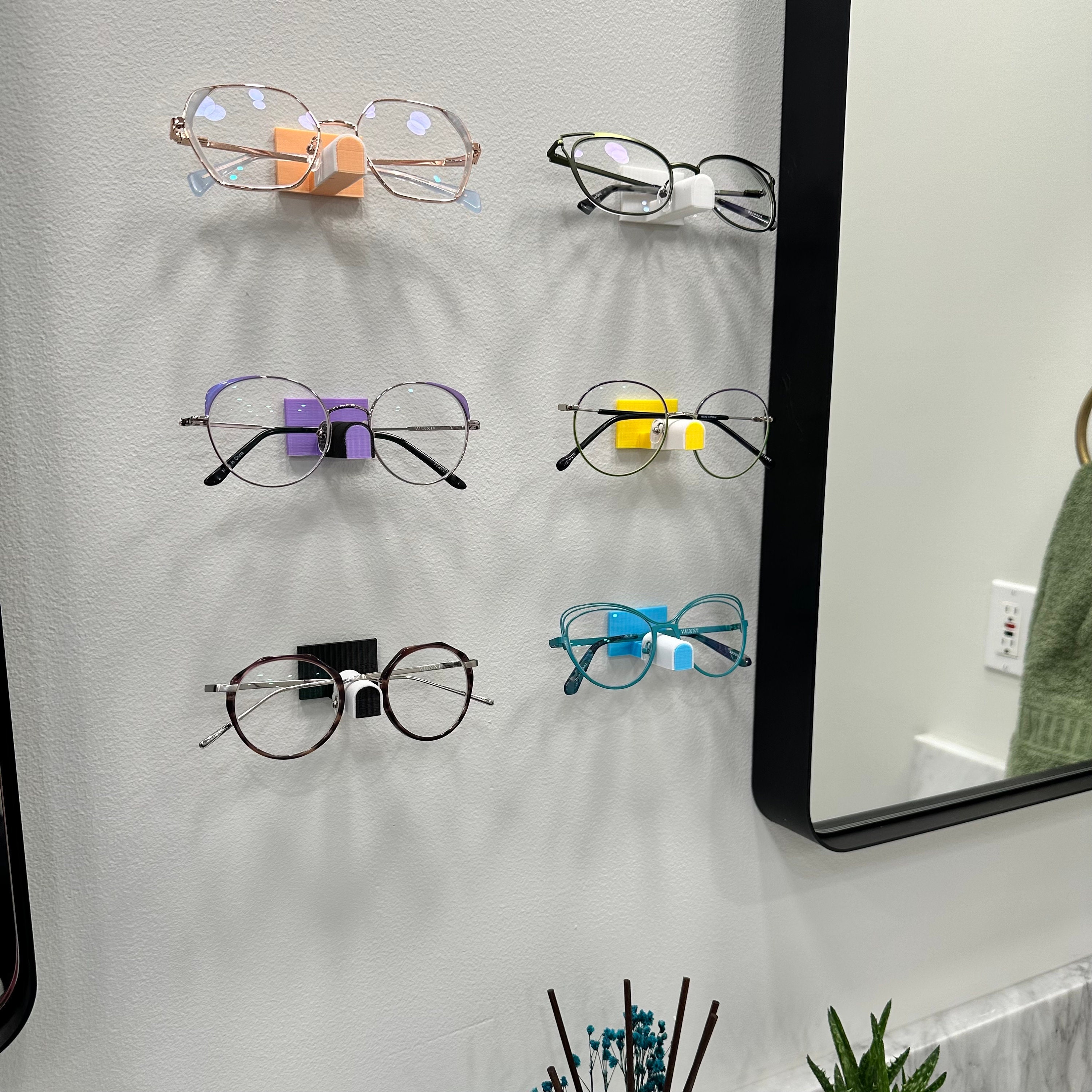 Eyeglasses Wall Mount Holder Etsy