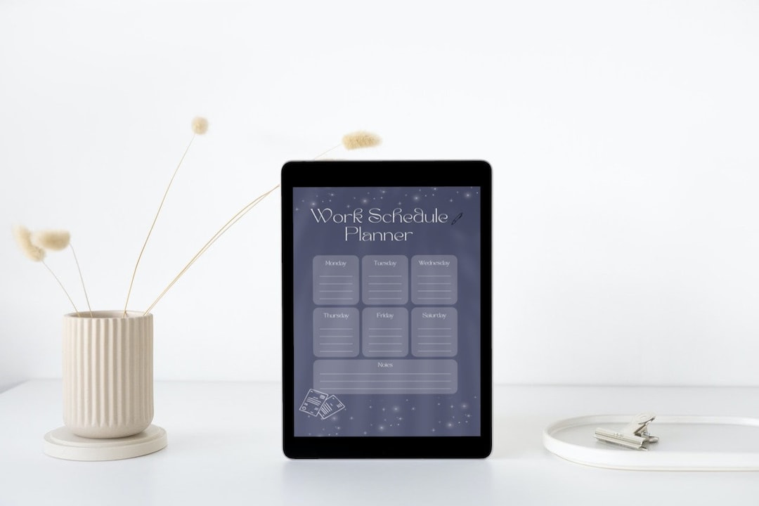 Work Schedule Planner, A5 Project Planner, Business Planner, A4 Planner ...