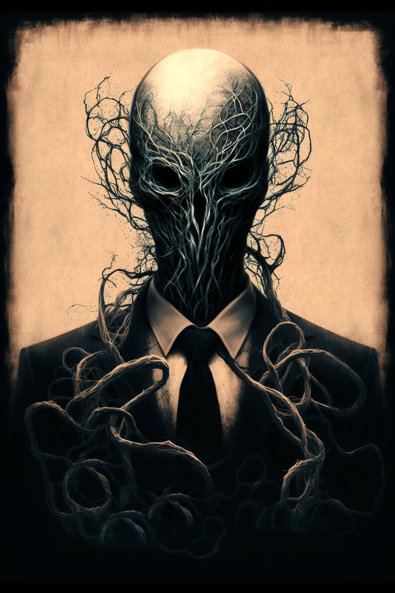 Slender Man, Tall Man, High Resolution Art, Concept Designs, Cryptid ...