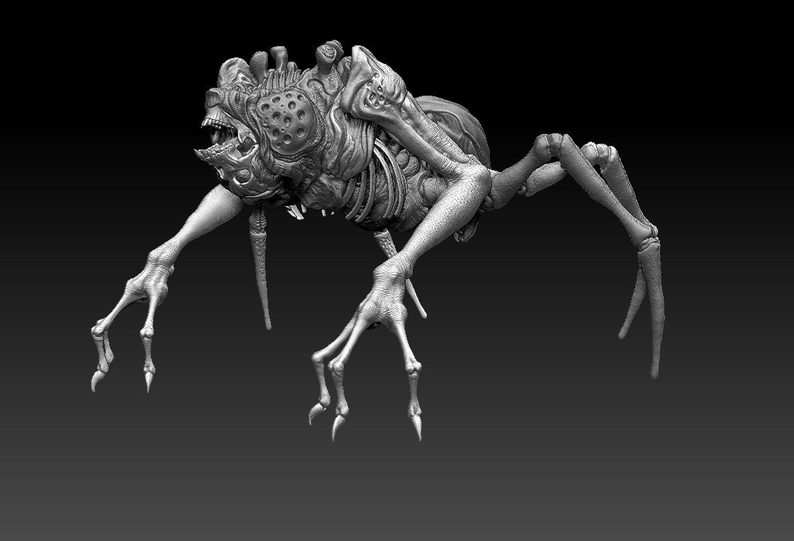 Spider Monster, Stl, Animation, 3D Print, Zbrush, Substance Painter ...