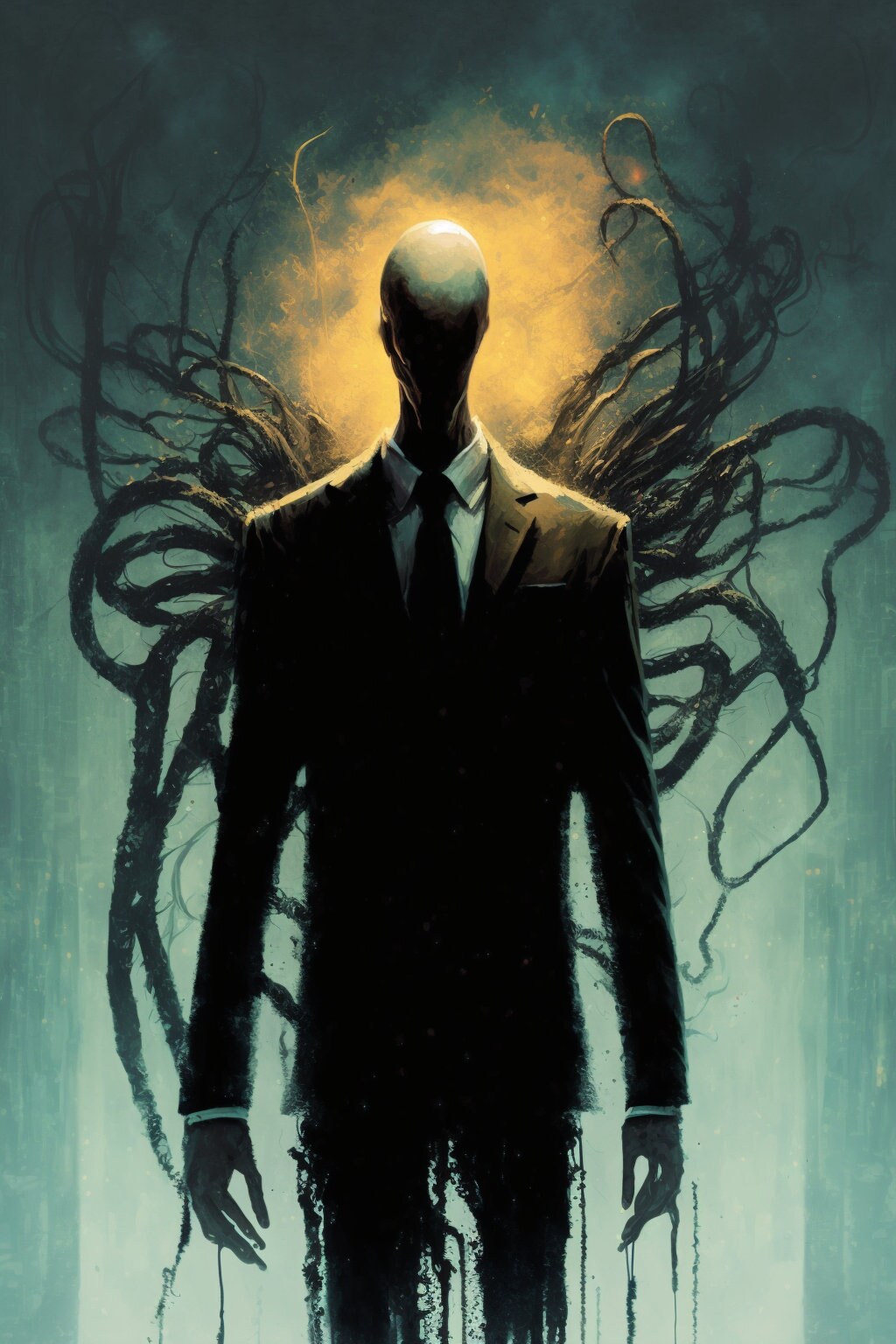 Slender Man, Tall Man, High Resolution Art, Concept Designs, Cryptid ...