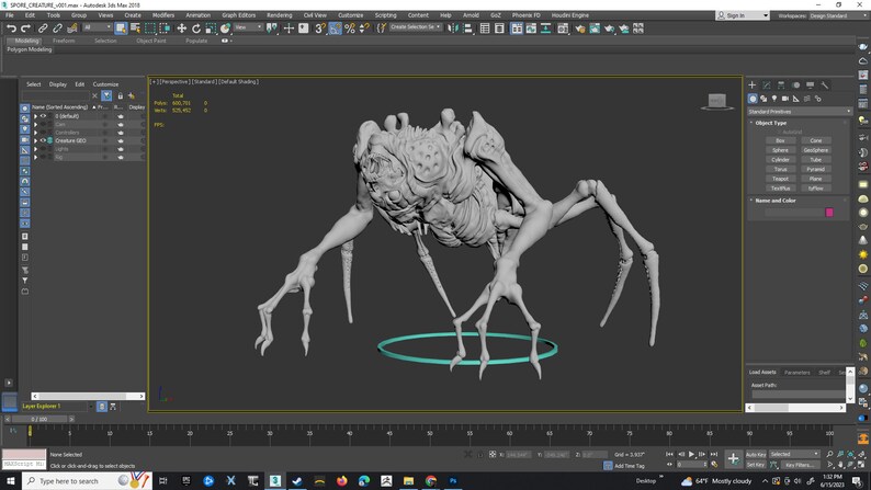 Spider Monster, Stl, Animation, 3D Print, Zbrush, Substance Painter ...