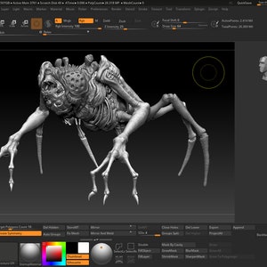 Spider Monster, Stl, Animation, 3D Print, Zbrush, Substance Painter ...