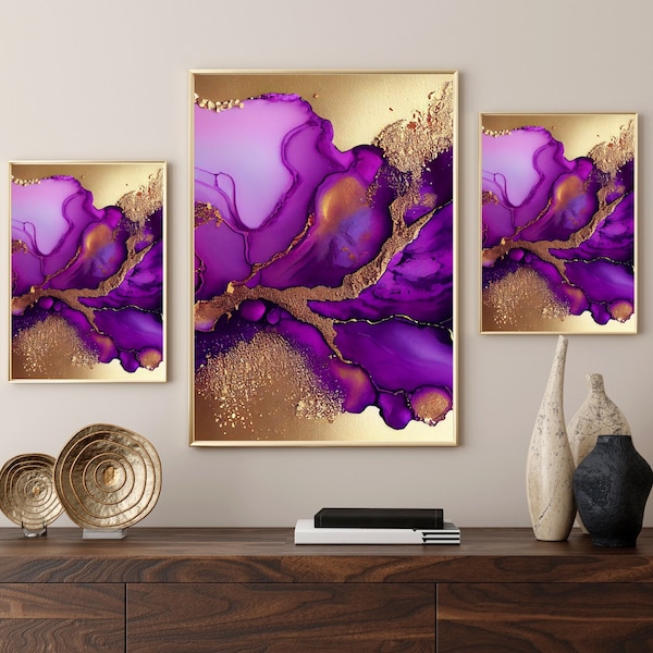 Purple Artwork - Etsy