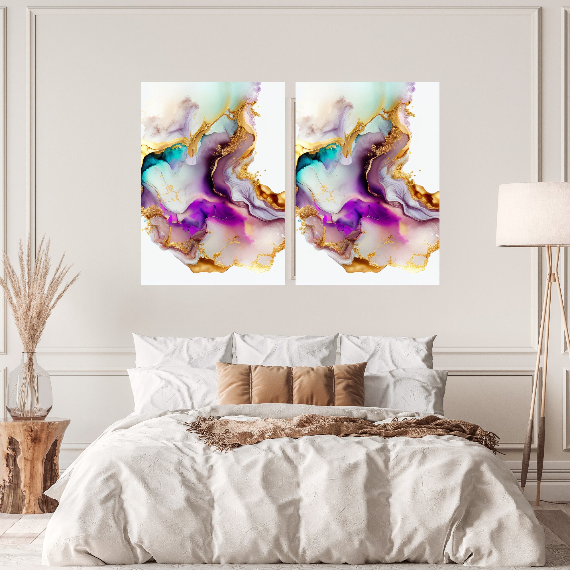 Agate Print, Watercolor Agate, Painting, Agate Wall Art, Geode Wall Art ...