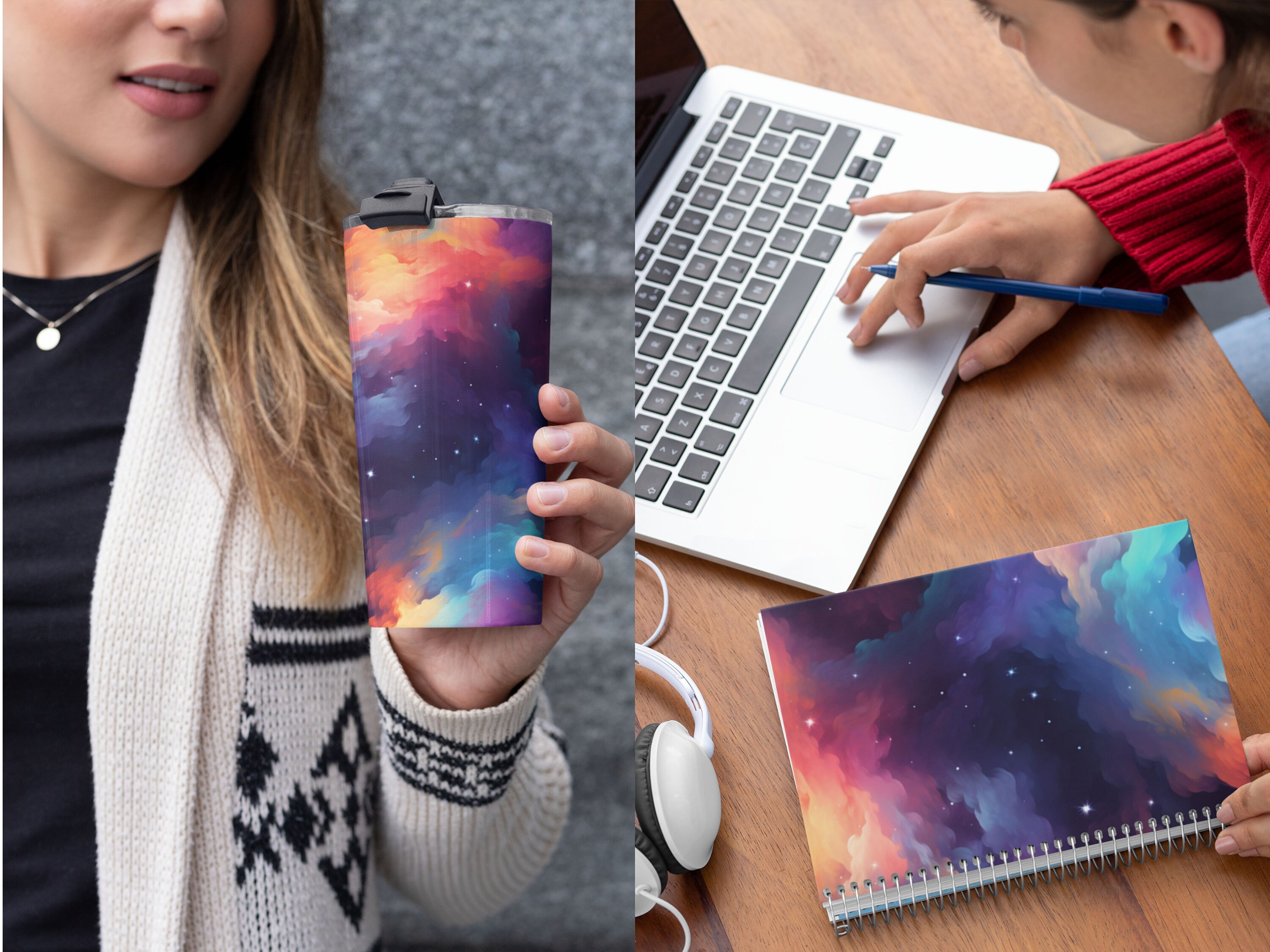 Printable Starry Galaxy Digital Paper, Starry Night Sky Background ...