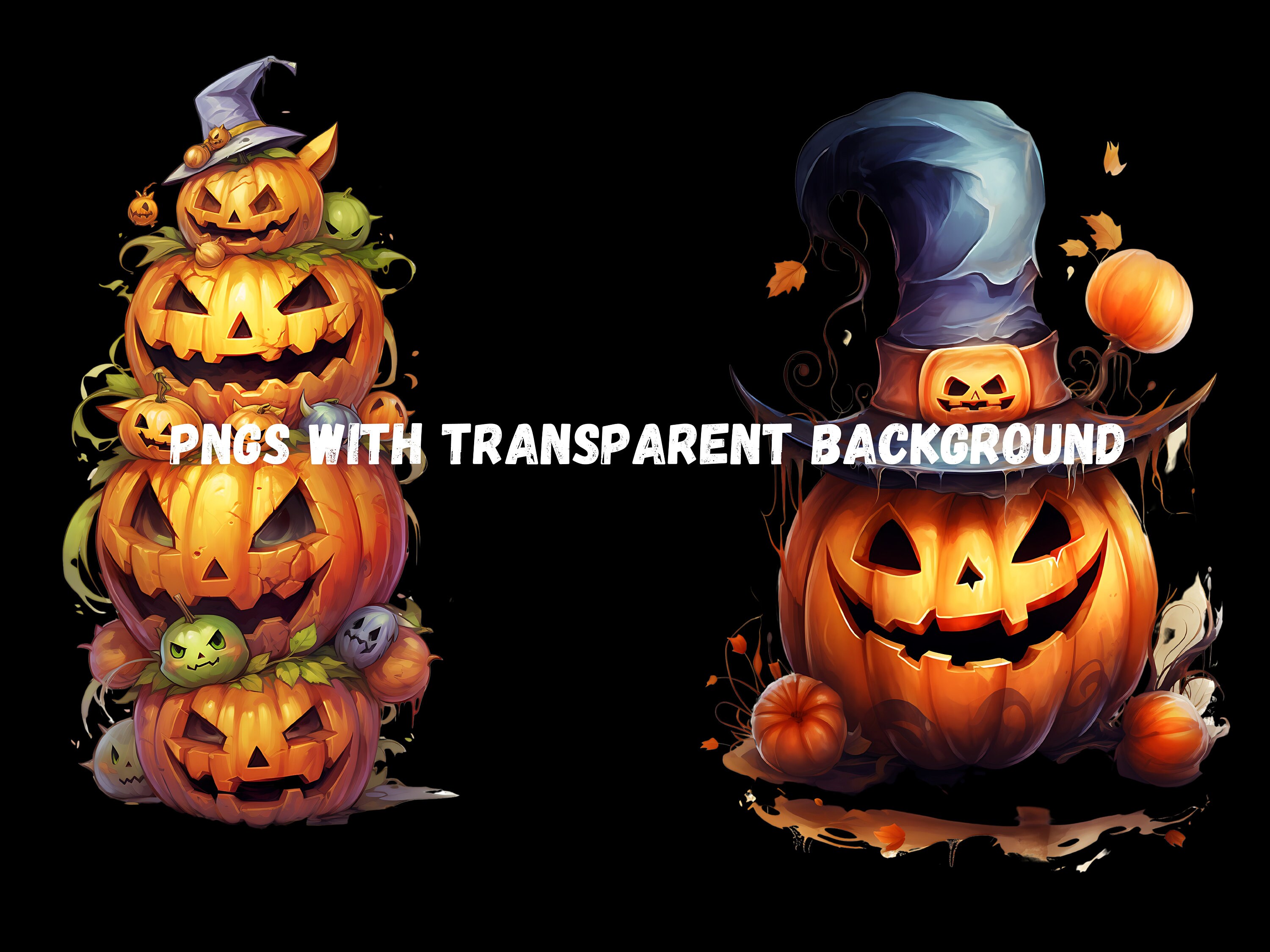 29 Halloween Clipart Bundle Cute Halloween Clipart Pumpkins - Etsy