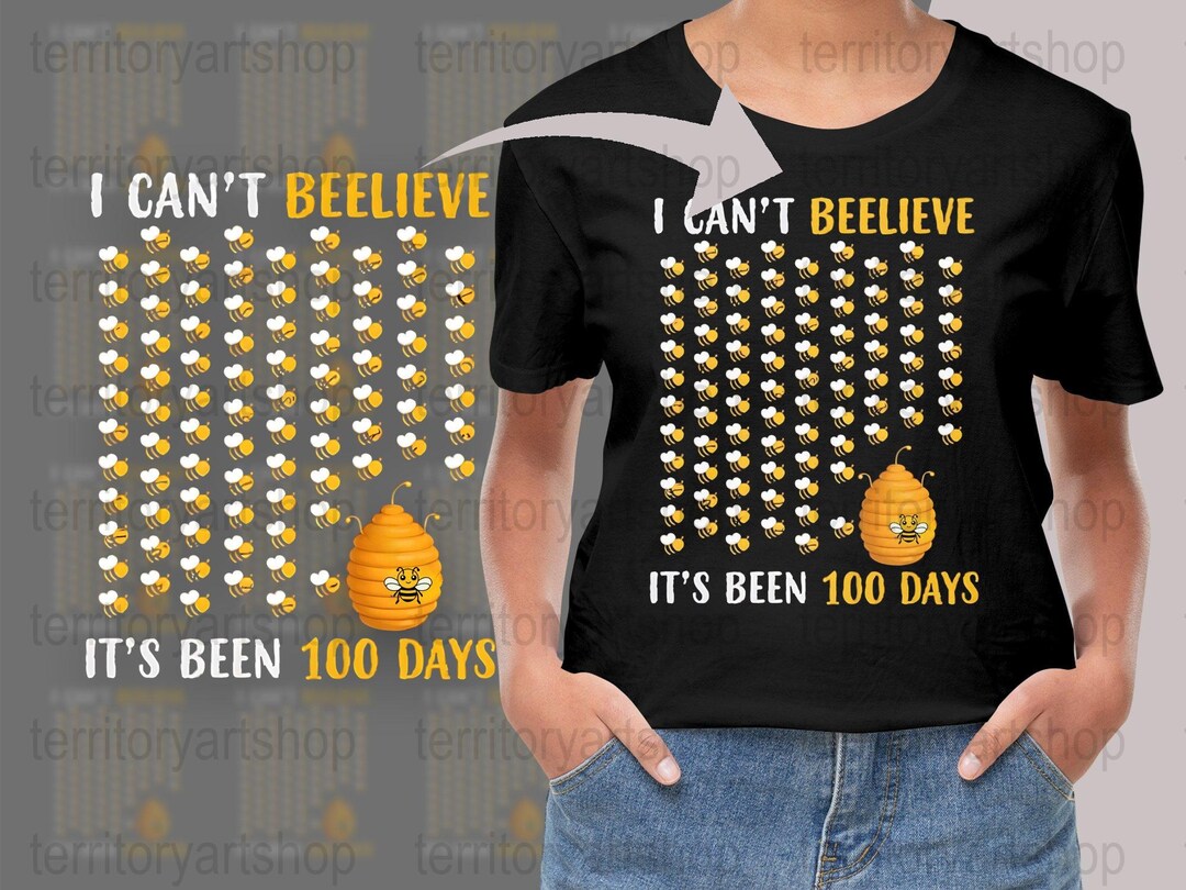 100 Days of School Bee Printable, Instant Download 100th Day of School ...