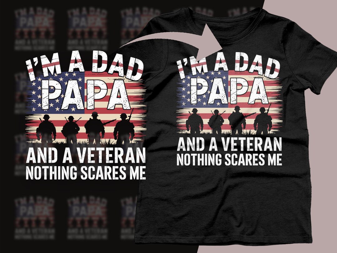 Veterans Day Dad Papa Digital Download, Patriotic Veteran Dad PNG SVG ...