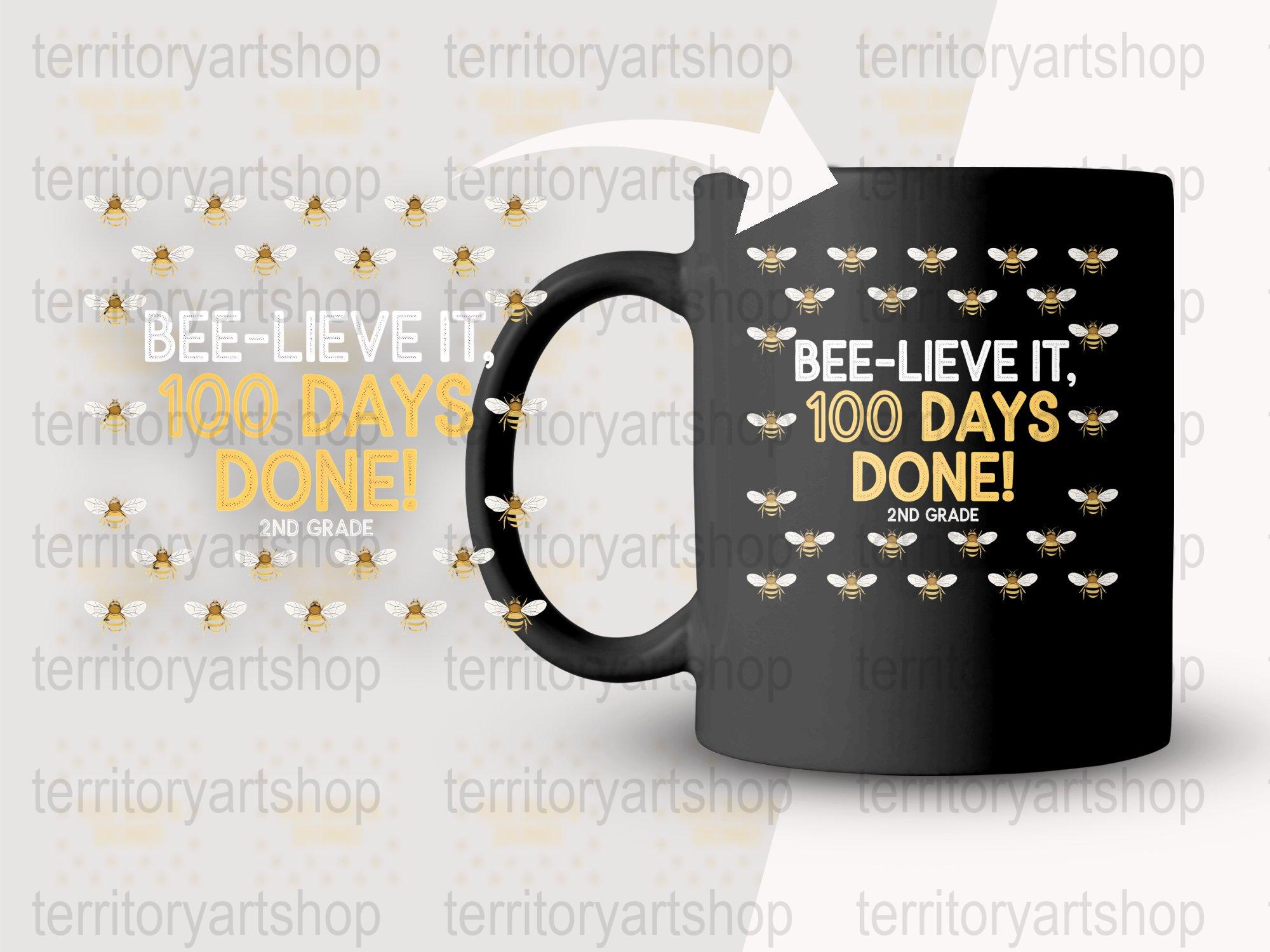 Editable Bee 100 Days Done School Milestone Poster, 2nd Grade Bee Theme ...