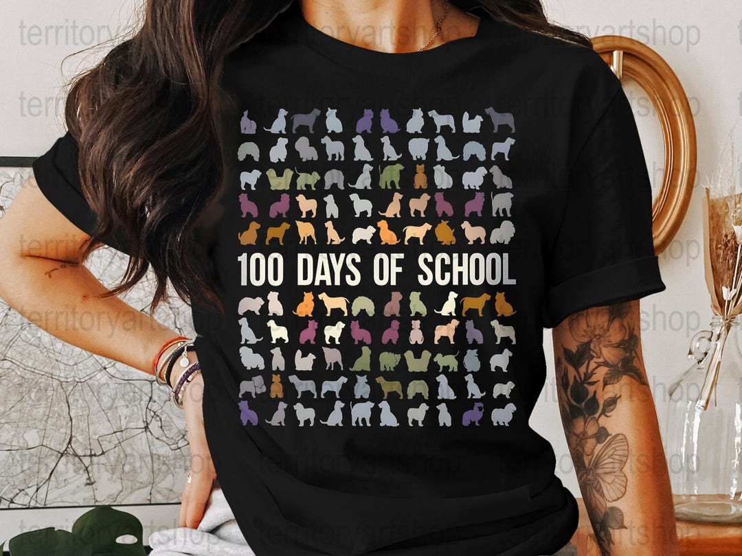 100 Days of School Animal Silhouettes Digital Download, Instant ...
