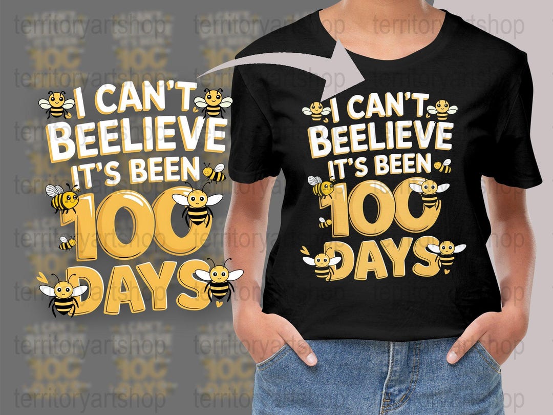 Fun Bee Themed 100 Days Celebration Poster for Kids, 100 Days School ...