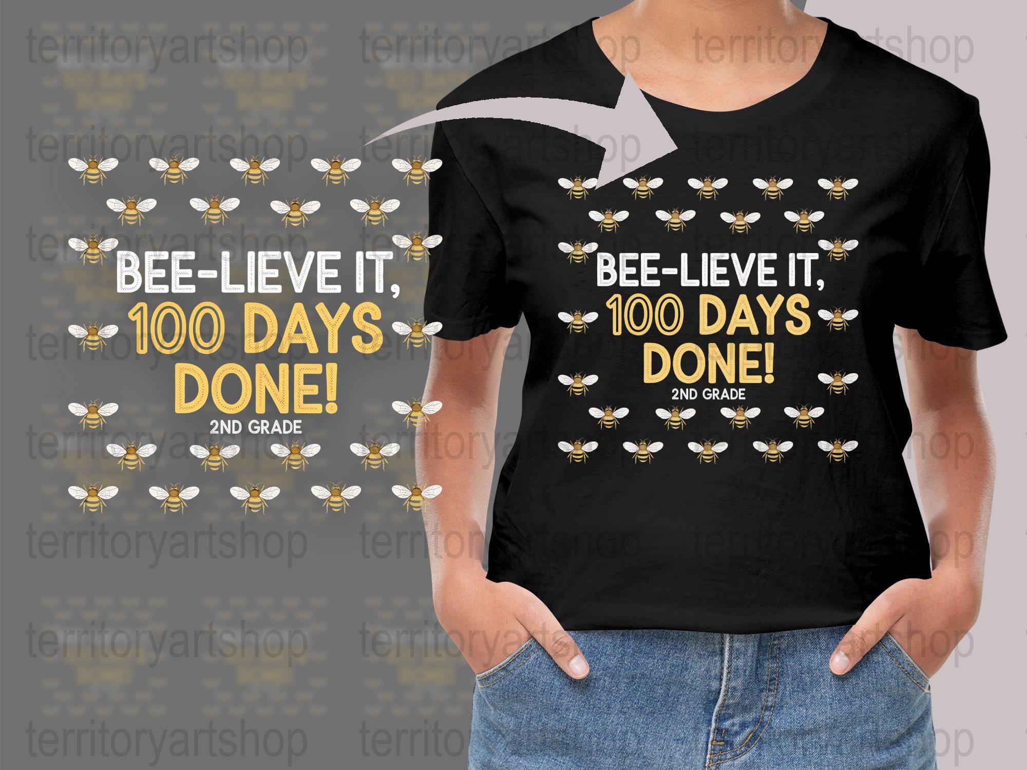 Editable Bee 100 Days Done School Milestone Poster, 2nd Grade Bee Theme ...