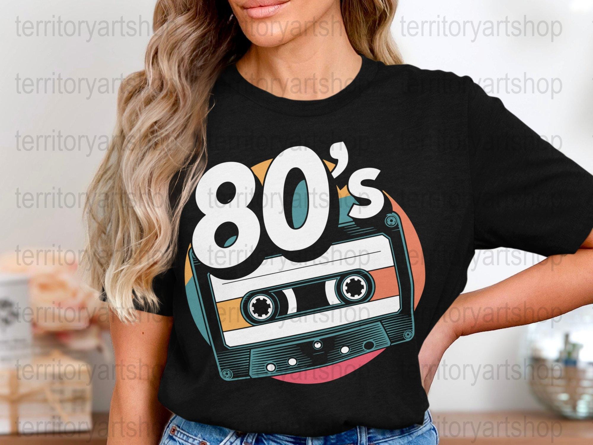 Retro 80s Music Cassette Tape Digital Download, 80s Themed Instant ...