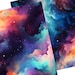 Printable Starry Galaxy Digital Paper, Starry Night Sky Background ...