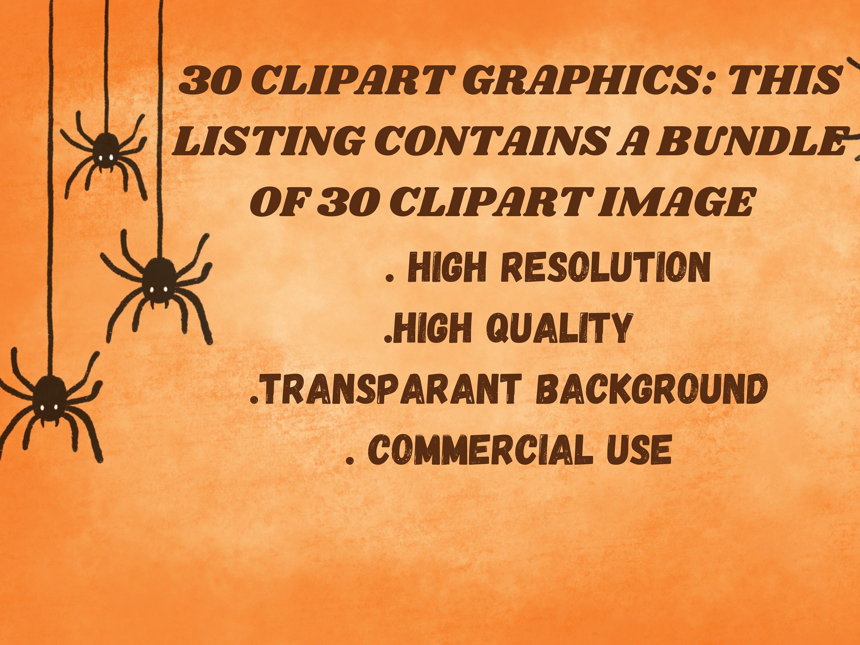 Halloween Clipart Bundle of 30,cute Halloween Clipart, Pumpkins ...