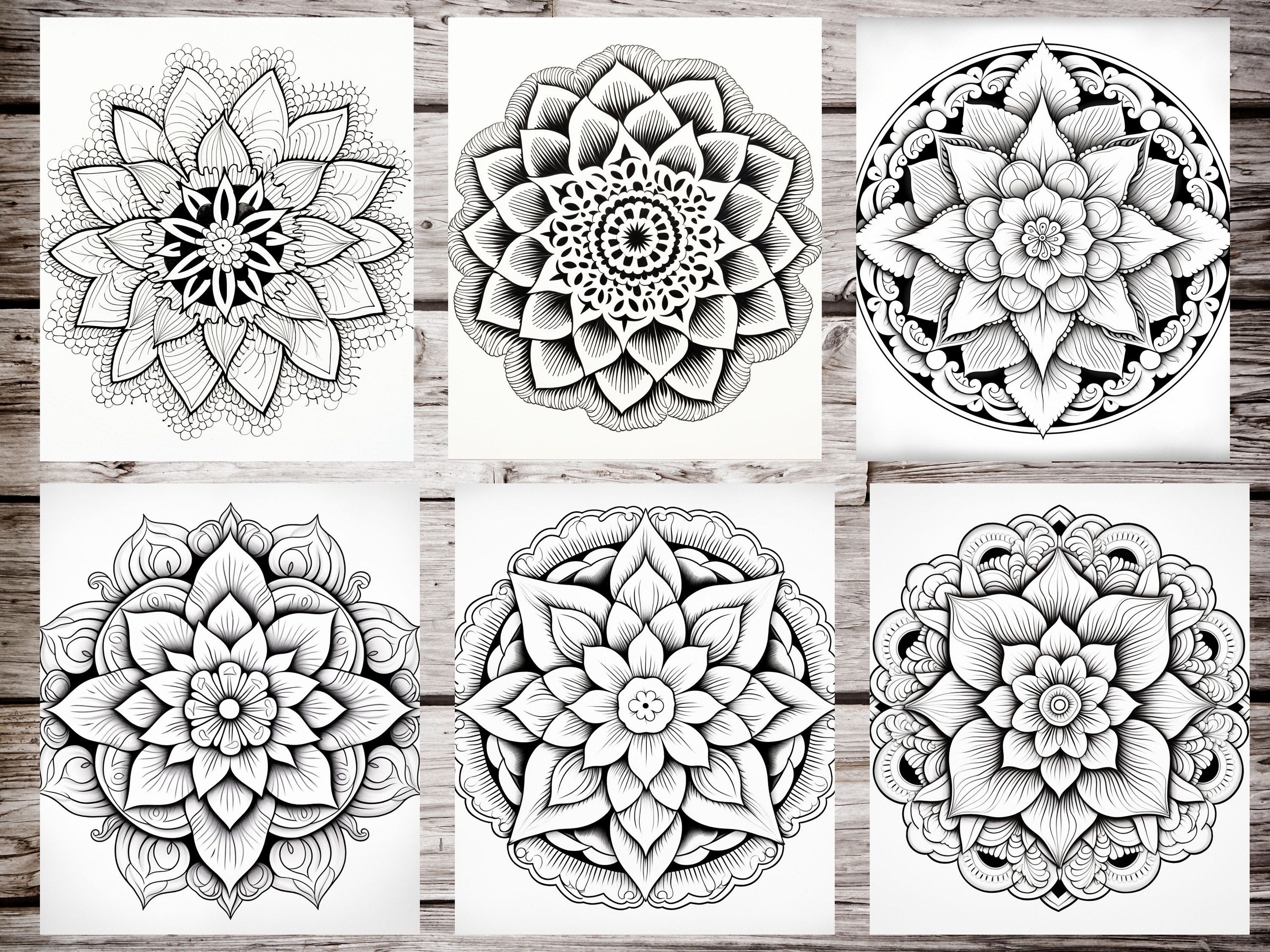 100 Mandala Coloring Pages,adults,kids,printable Mandala Coloring ...