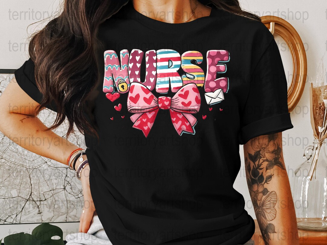 Nurse Digital Download, Valentine's Day Nurse PNG, Heart Nurse Clipart ...