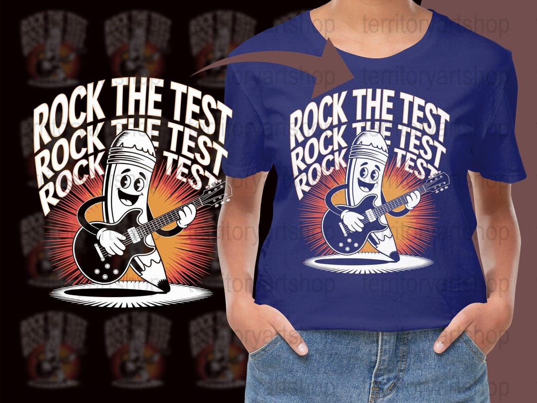 Rock the Test Design for Students, Fun Motivational Test Day ...