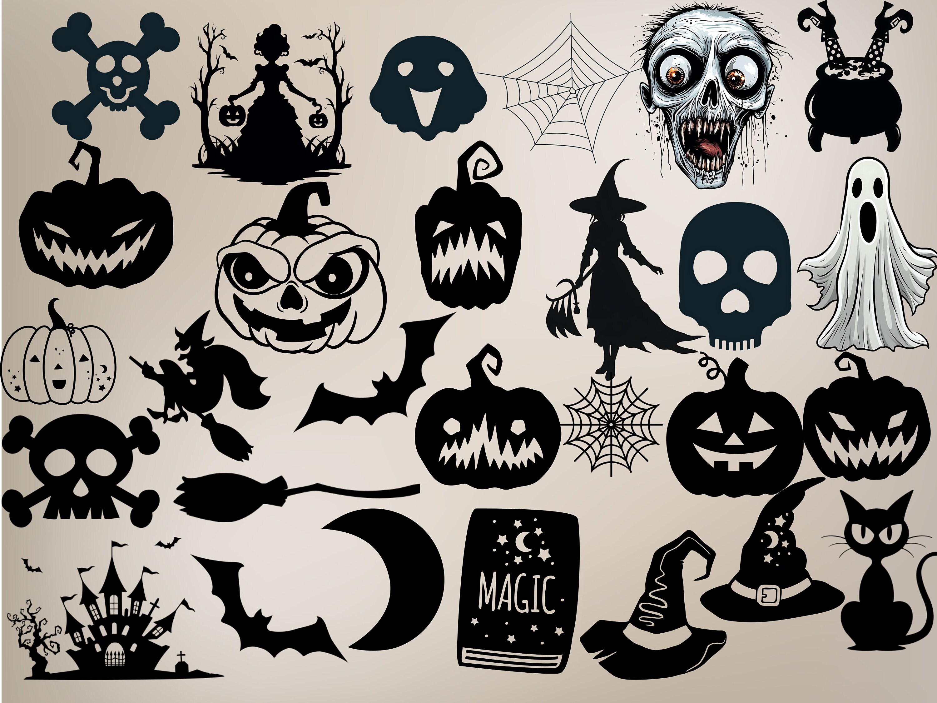 100+ SVG Bundle Halloween Horror SVG Horror,horror Characters ...