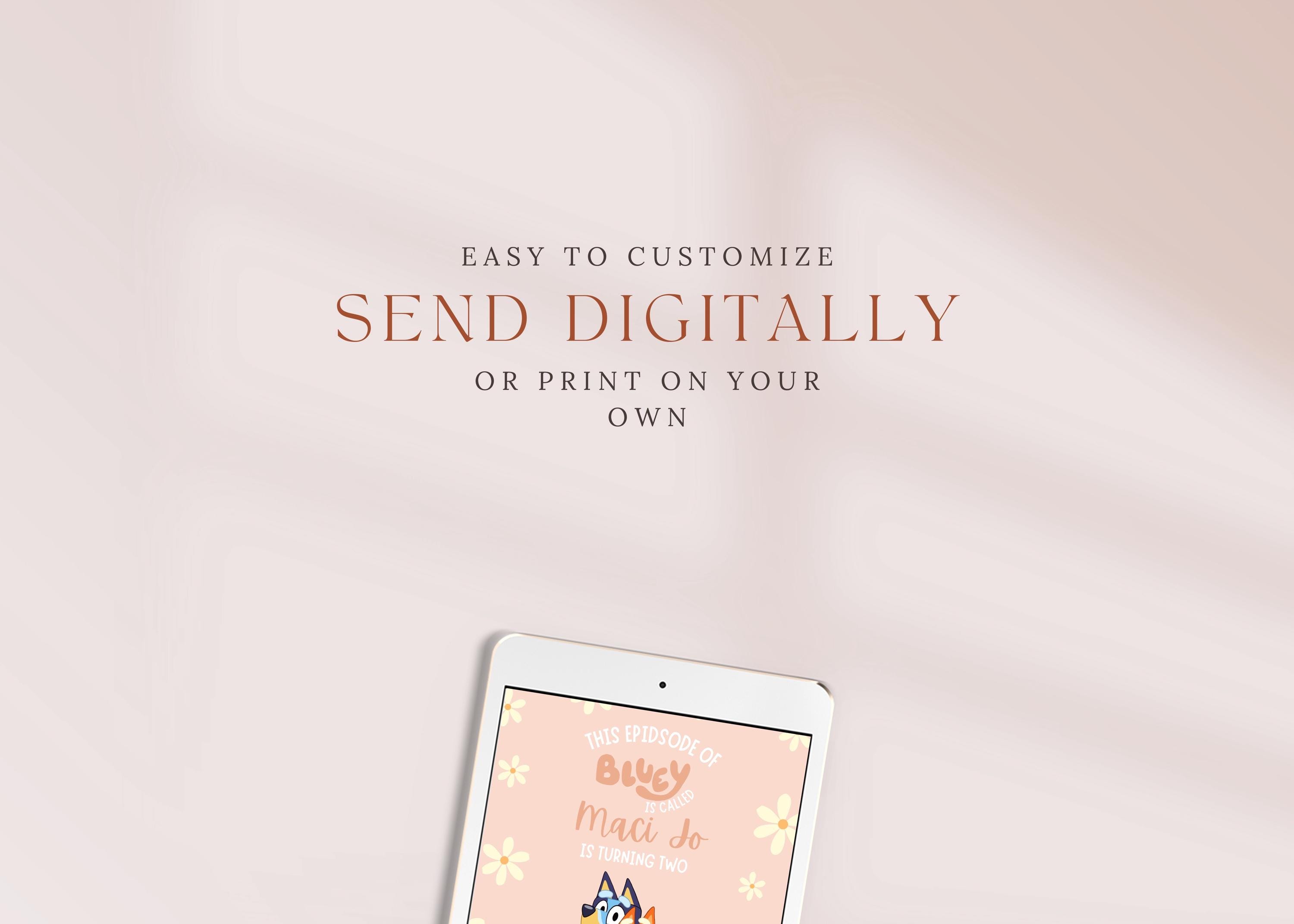 This Episode of Bluey is Called, Canva Template: Bluey Floral Daisy ...