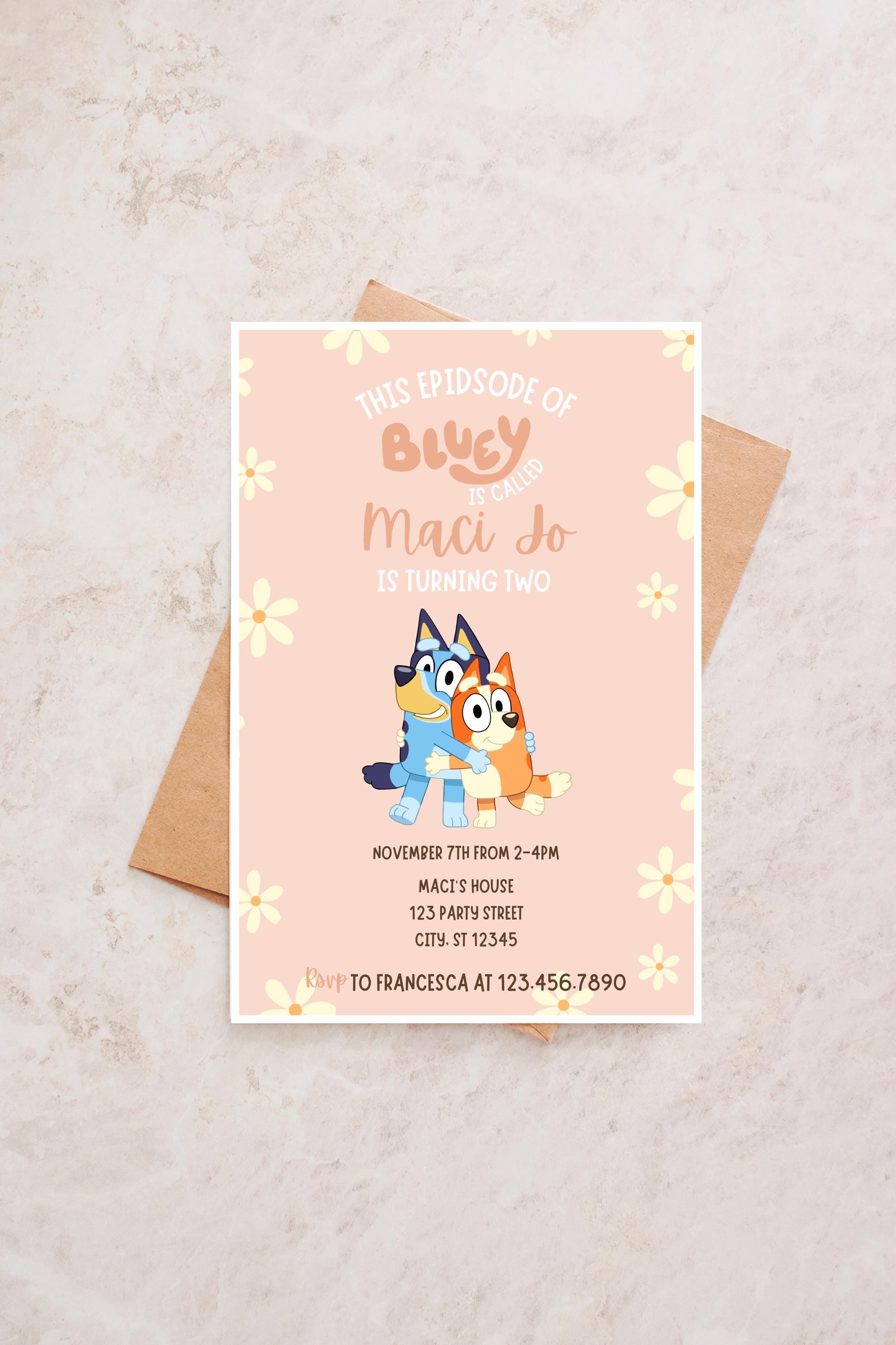 This Episode of Bluey is Called, Canva Template: Bluey Floral Daisy ...