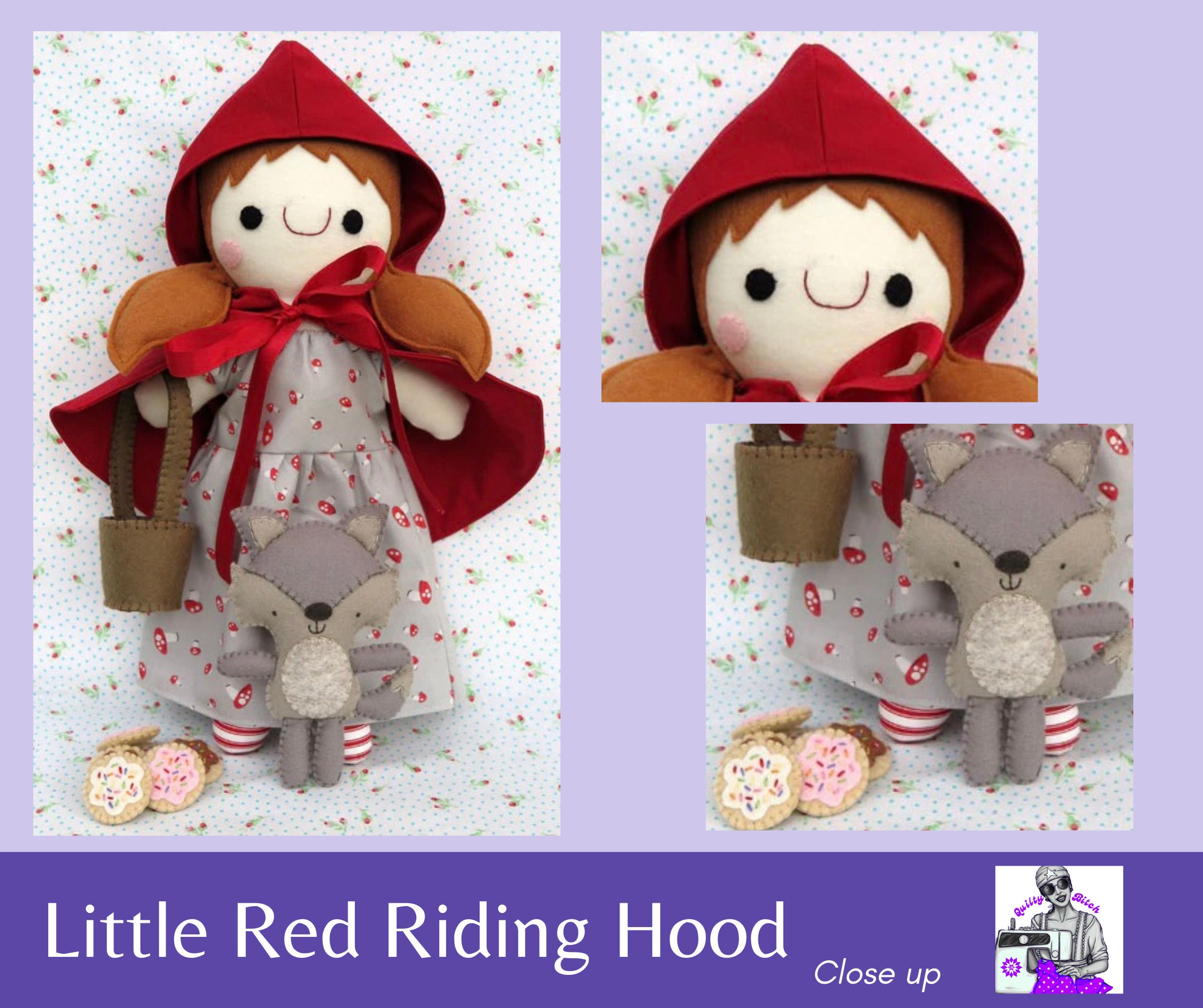 Doll Pattern Your Choice Goldilocks & 3 Bears, Princess and Pea ...