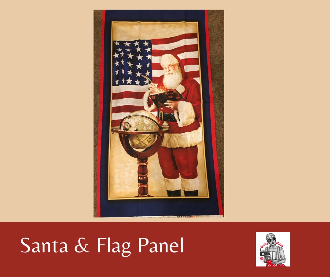 Santa Panel Art of Magic and Light quilting Treasures Larry Hersberger ...