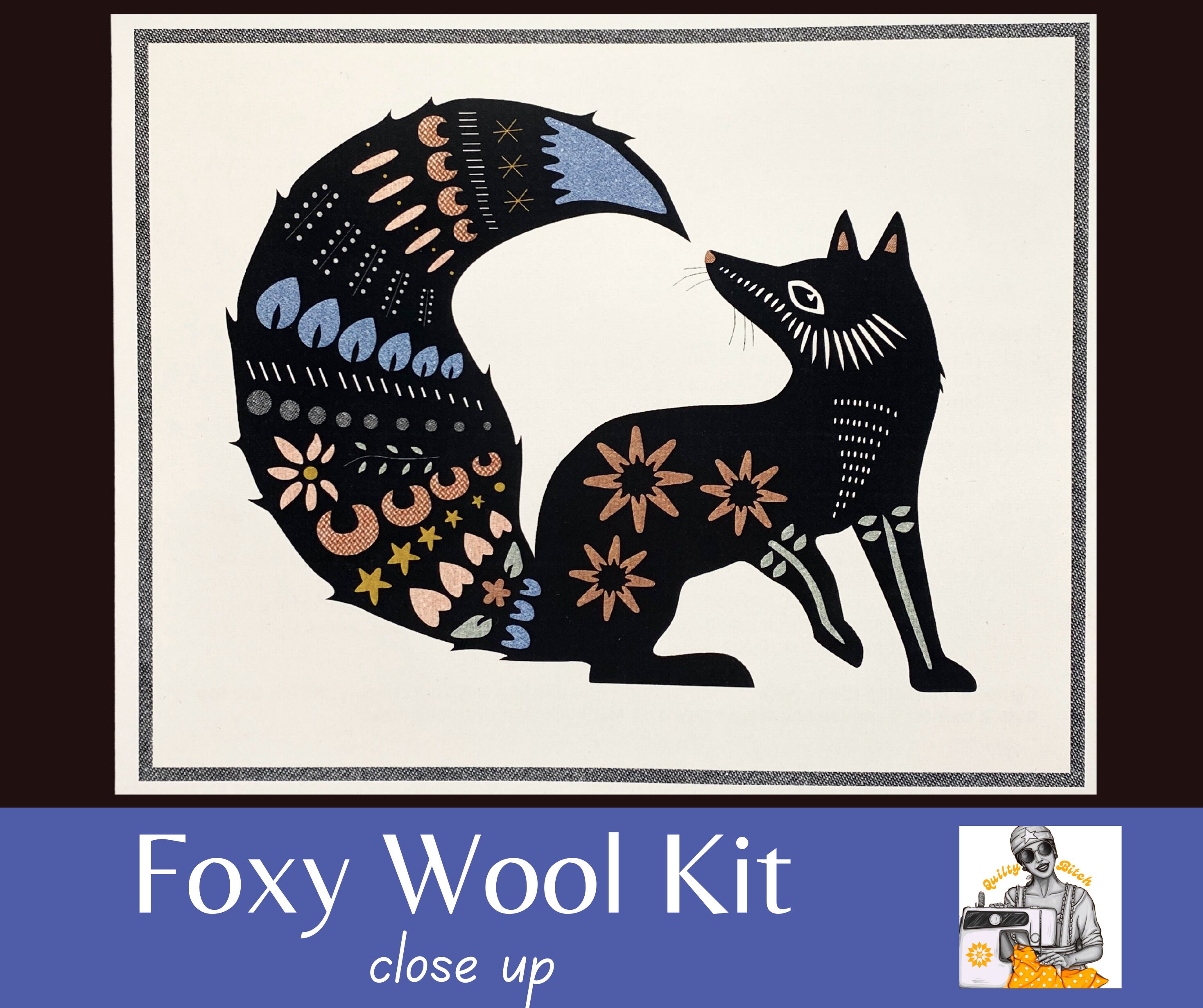 Pre-fused Laser Cut Fox Wool Quilt Kit 25 X 20 RARE Designed by Madi ...