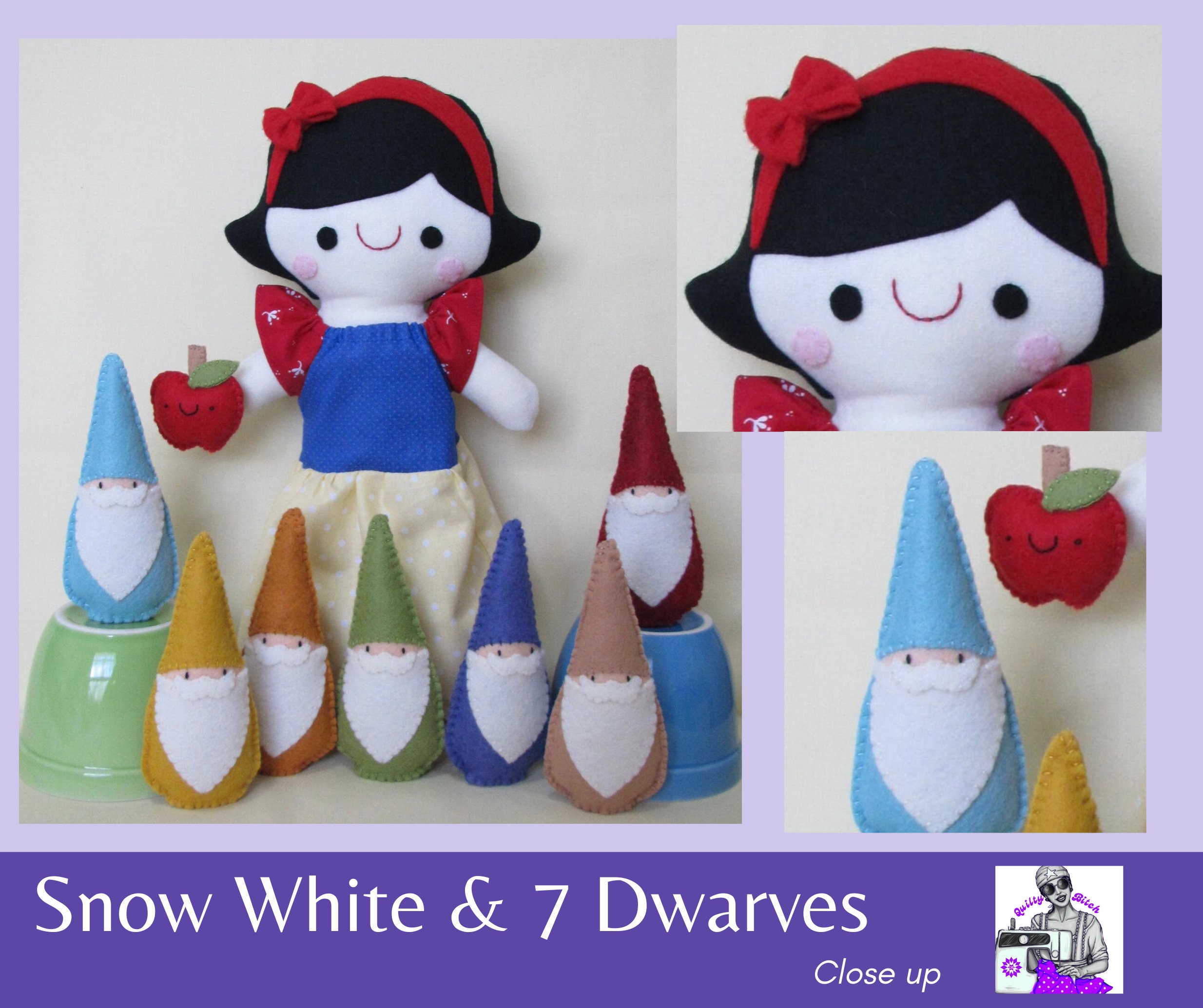 Doll Pattern Your Choice Goldilocks & 3 Bears, Princess and Pea ...