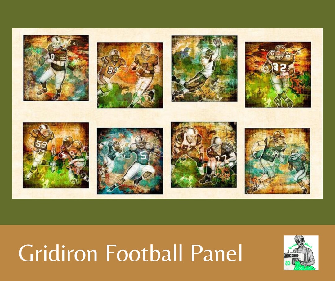 RARE Gridiron Football LAST PANEL Vintage Watercolor Style Dan Morris ...