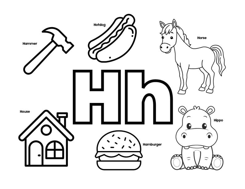 Printable ABC Coloring Pages: A-Z Alphabet, Homeschool Activity ...