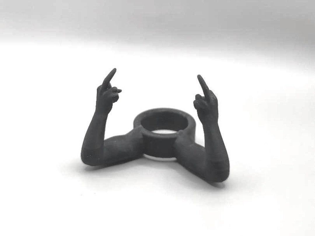 Middle Finger Ring - Etsy