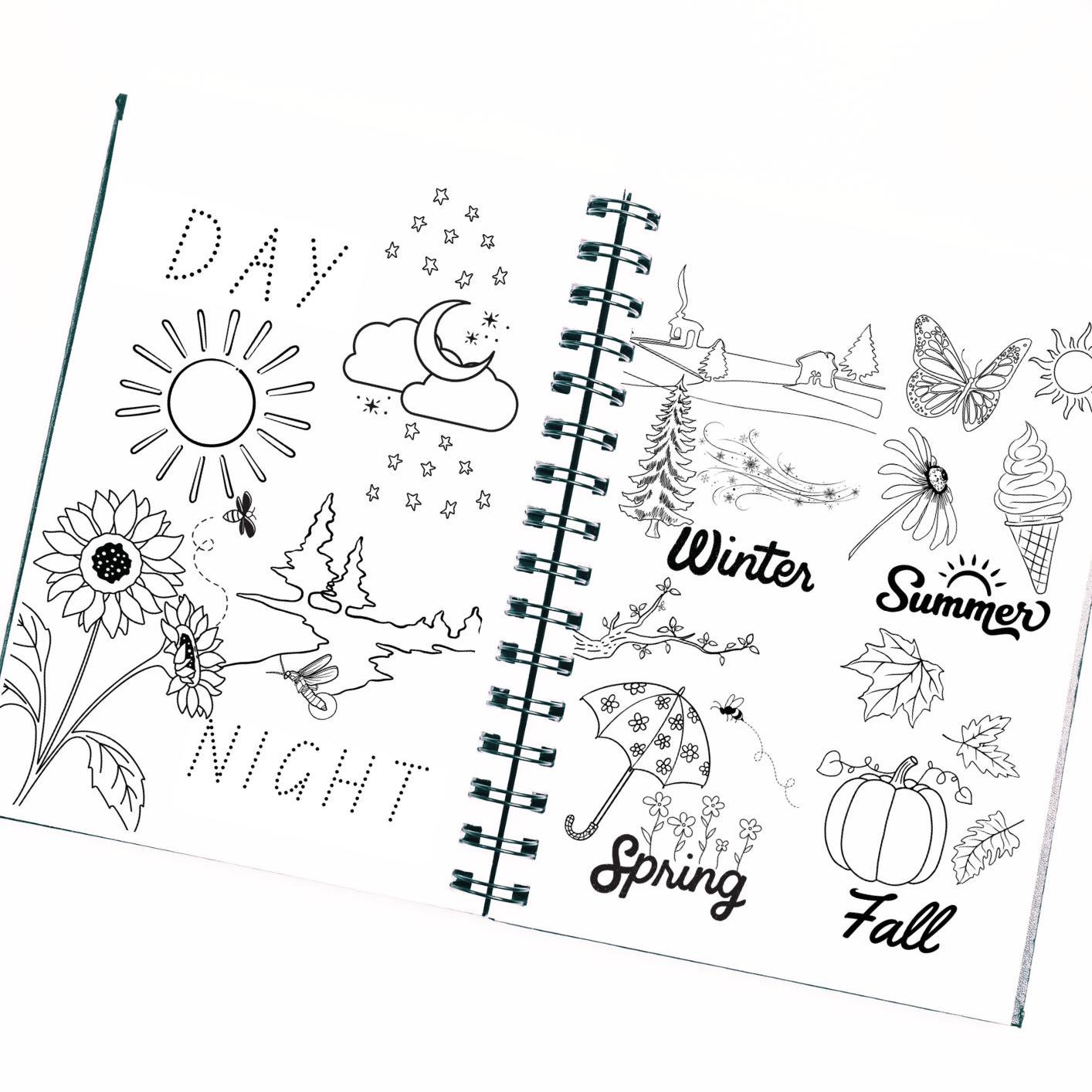 Seasons, Day and Night Worksheets - Etsy