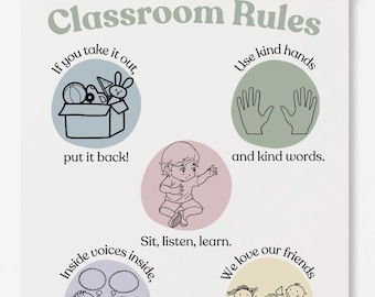Classroom Motivation Rules for Kids, Preschool, Elementary School ...