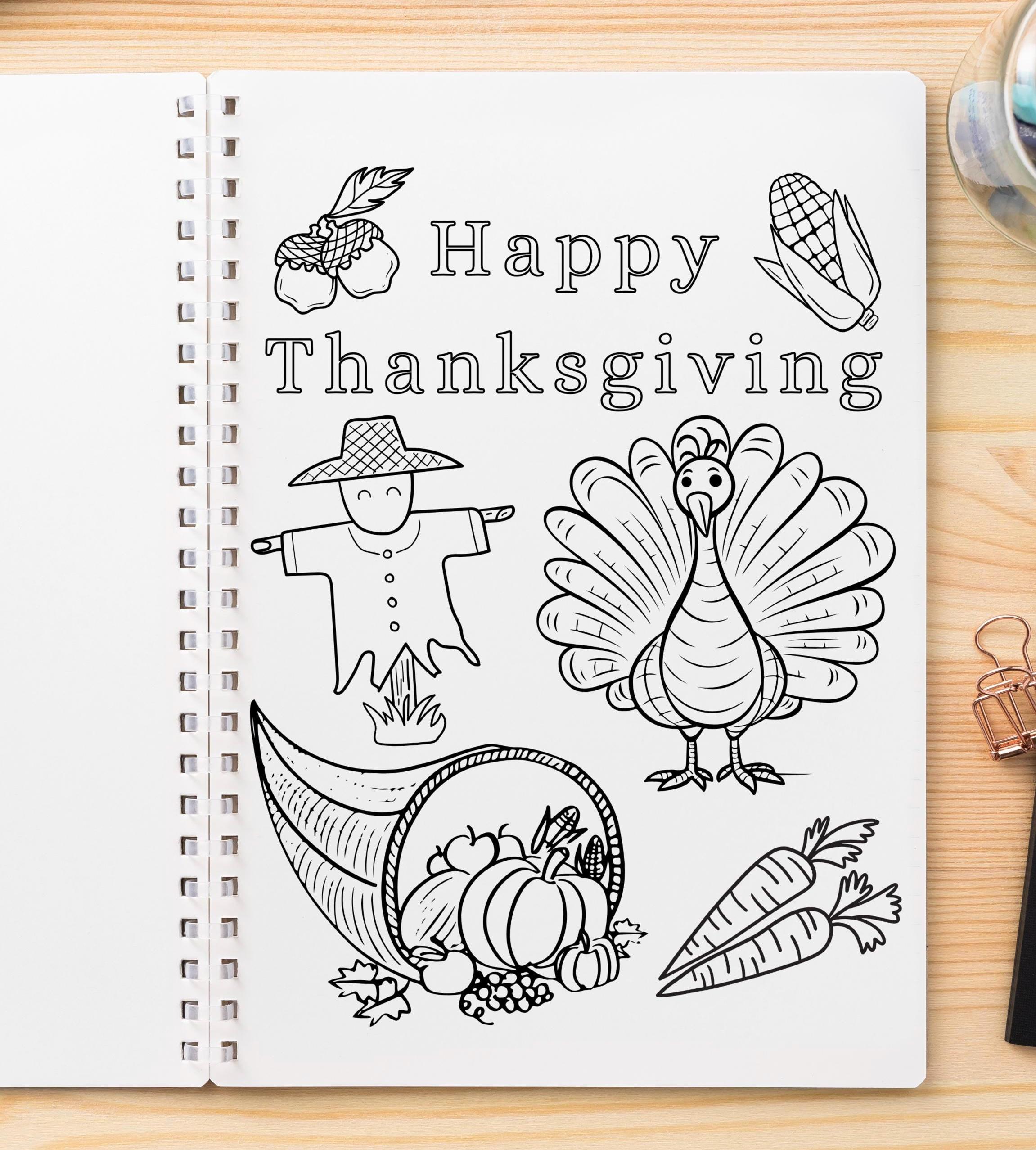 6 Printable Holiday Coloring Sheets - Etsy
