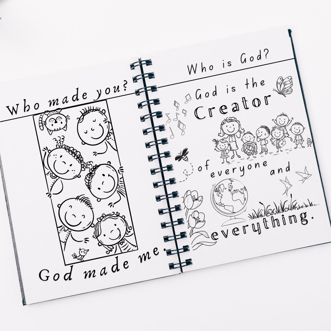 8 Catechism Coloring Sheets - Etsy