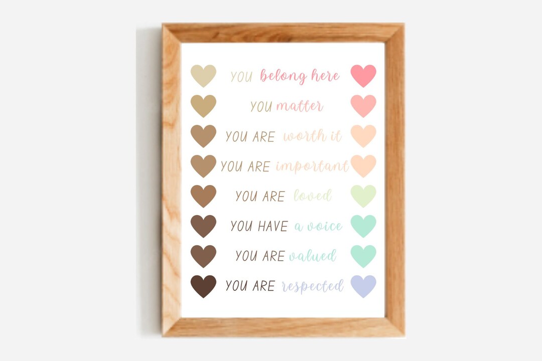 Inclusive School Counselor Office Decor Wall Art Mental Health Poster ...
