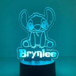 Lilo and Stitch LED Night Light, Stitch Room Decor, Lilo and Stitch ...
