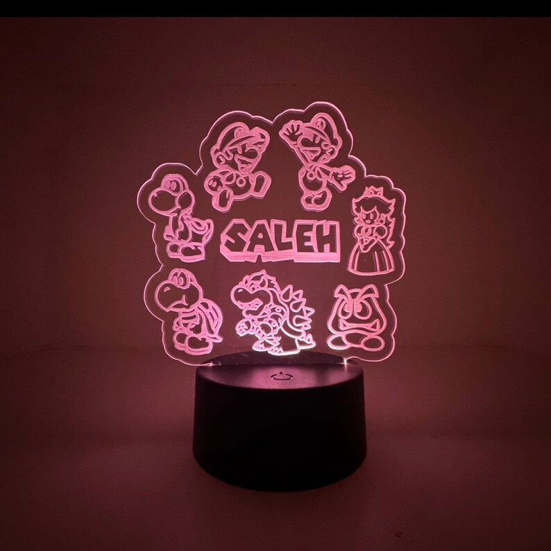 Super-mario LED Night Light Gift, Super-mario Room Decor, Super-mario ...